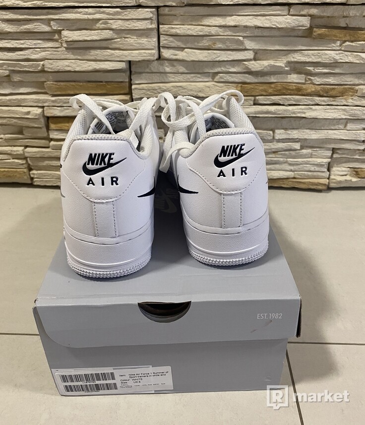 Nike Air Force 1 Low White Multi Swoosh Refresher Market