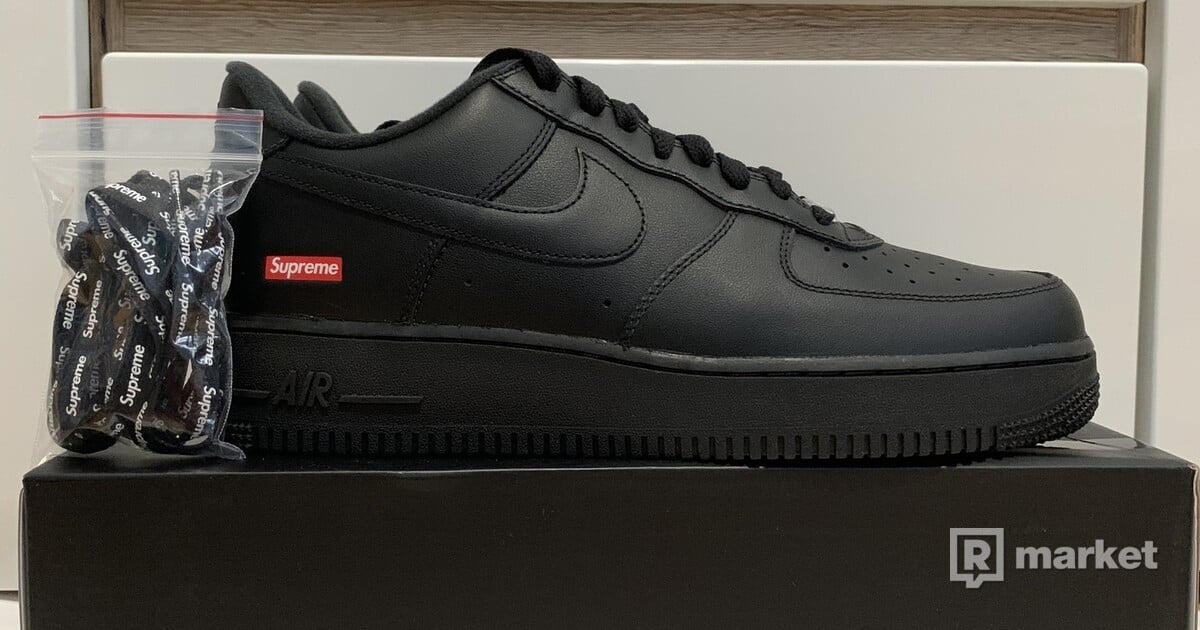 Nike Air Force 1 Low Supreme Black Refresher Market
